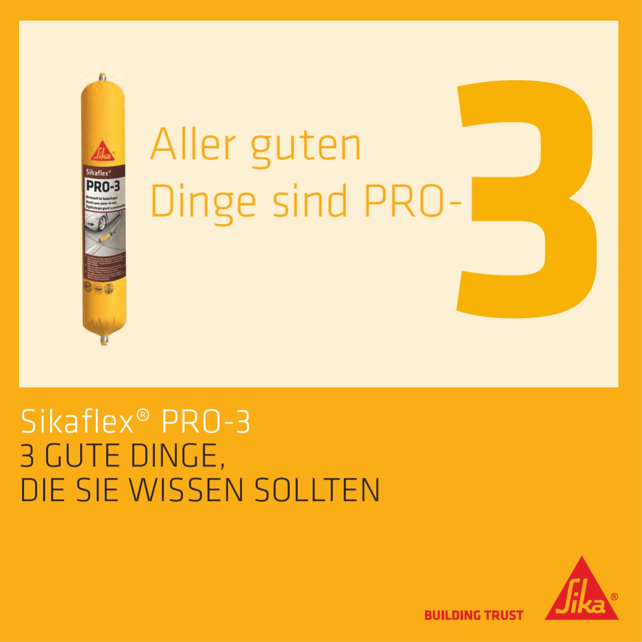 Bewegungs- und Anschlussfugen mit Sikaflex® PRO-3